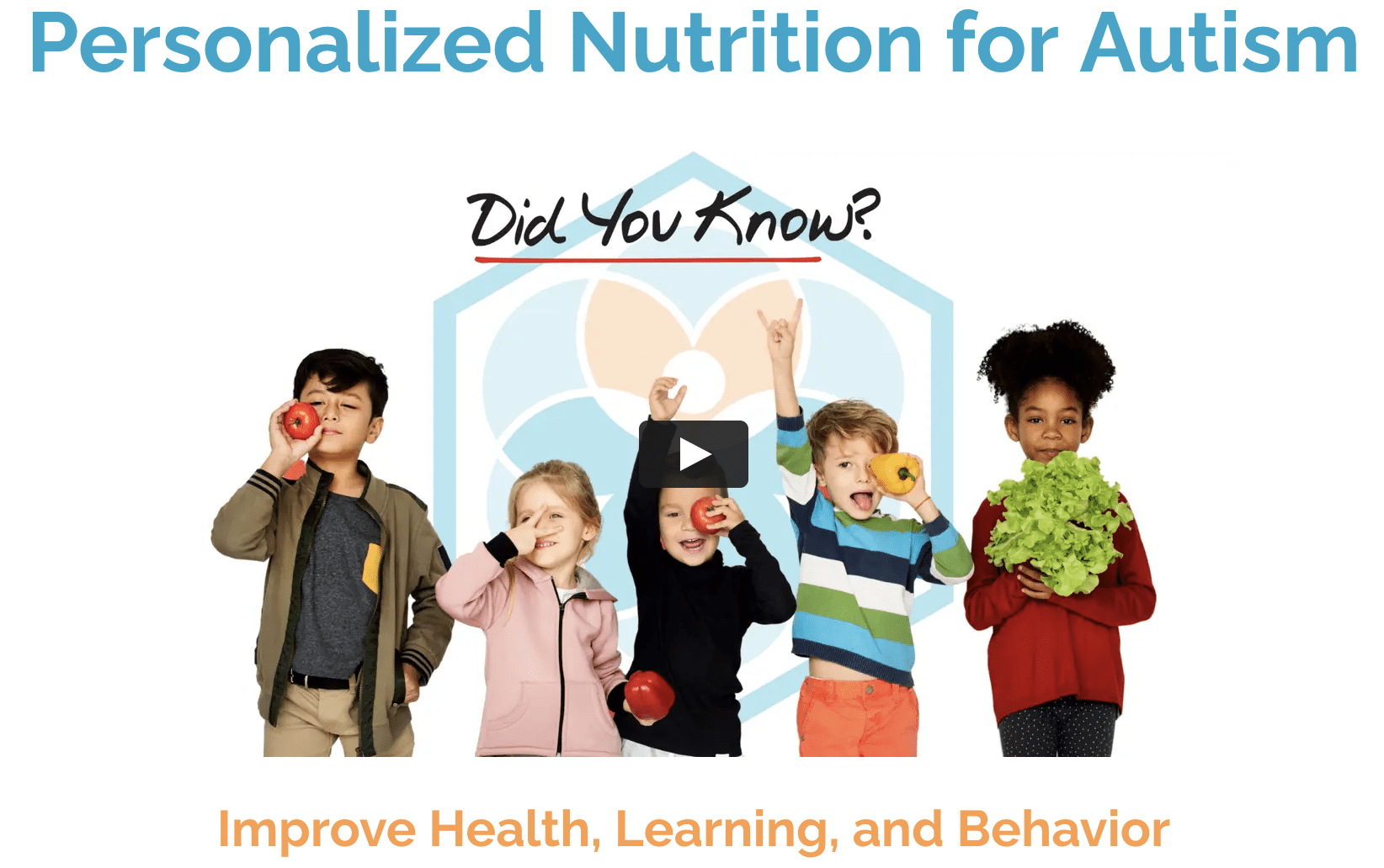Personalized Nutrition for Autism: led by Julie Matthews - Nourishing Hope